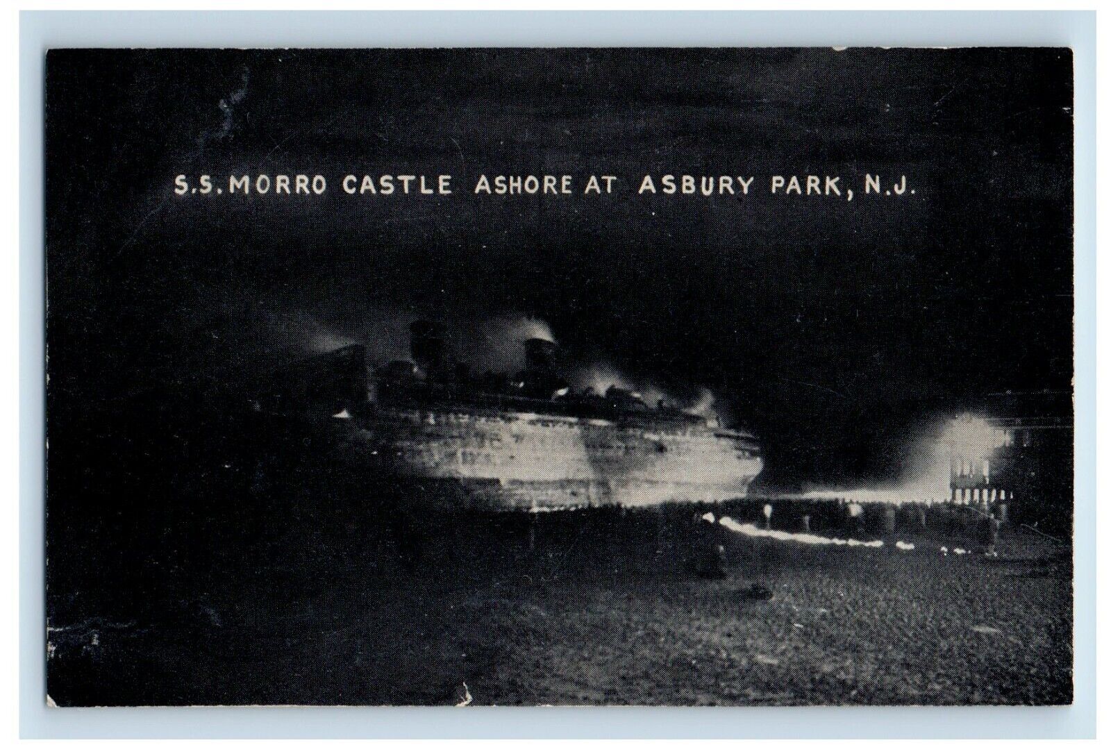 Ss Morro Castle Ship Ocean Liner Wreck Asbury Park NJ New Jersey ...
