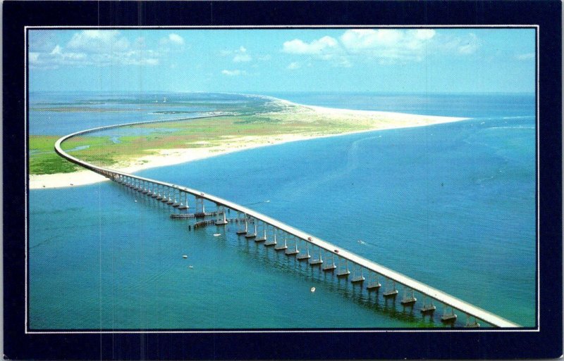 North Carolina Outer Banks Showing Herbert C Bonner Bridge | United ...