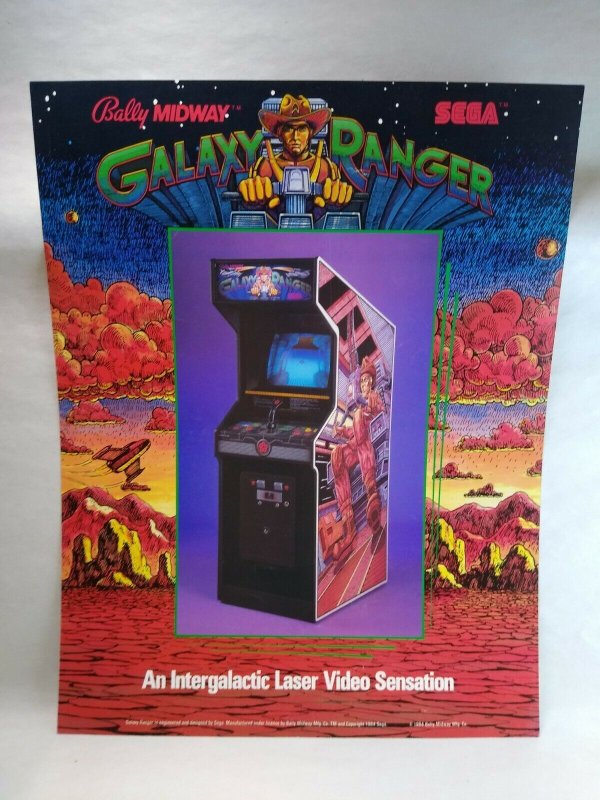 Galaxy Ranger Arcade Flyer Original 1984 Vintage Laser Game Artwork 8.5 ...