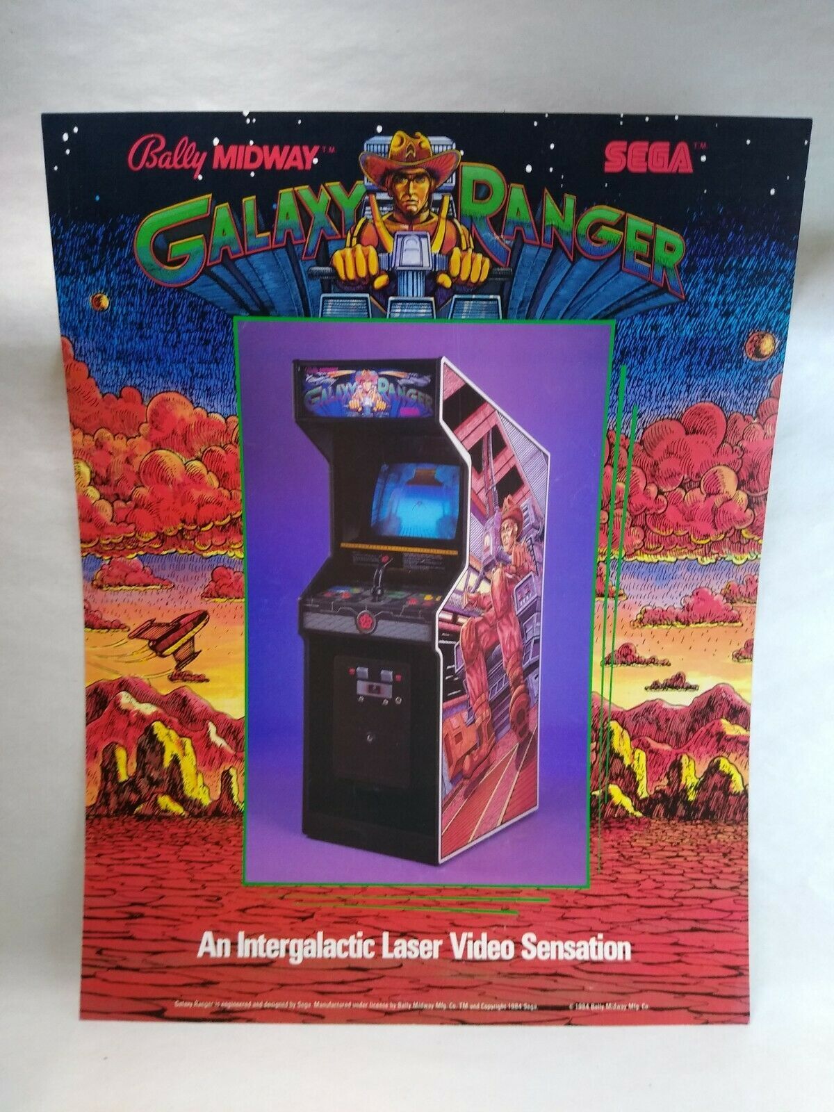 Galaxy Ranger Arcade Flyer Original 1984 Vintage Laser Game Artwork 8.5 ...
