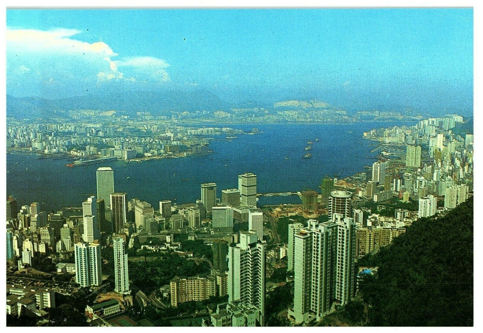 Antena Vista Hong Kong & Kowloon Peninsula Tarjeta Postal | Other ...