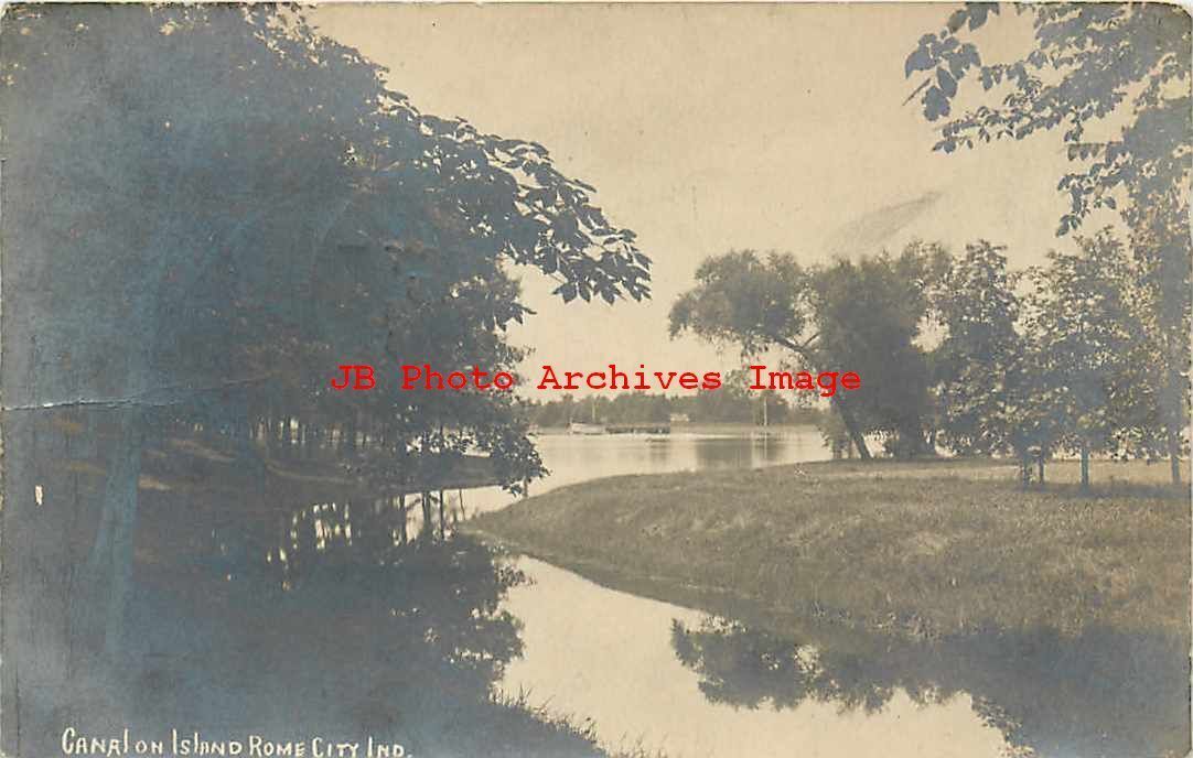 7 Postcards, Rome City, Indiana, RPPC, Views & Scenes of the Town ...