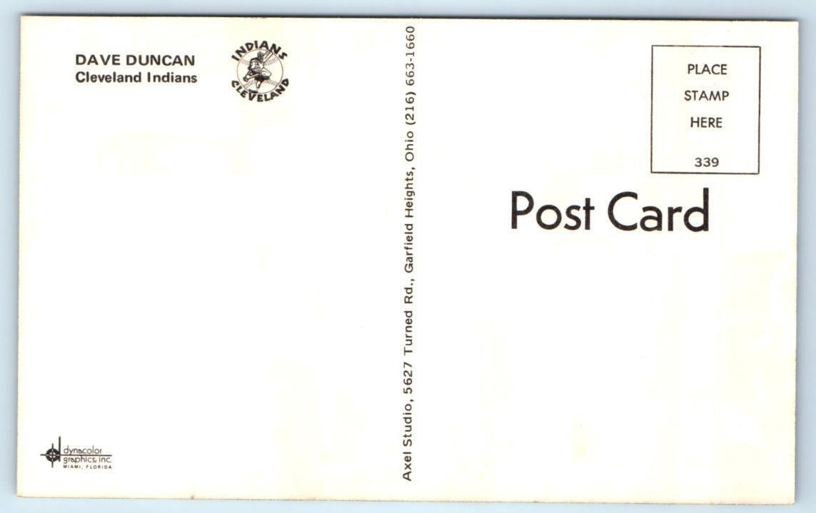3 Postcards CLEVELAND INDIANS Baseball Players DAVE DUNCAN, Leron Lee ...