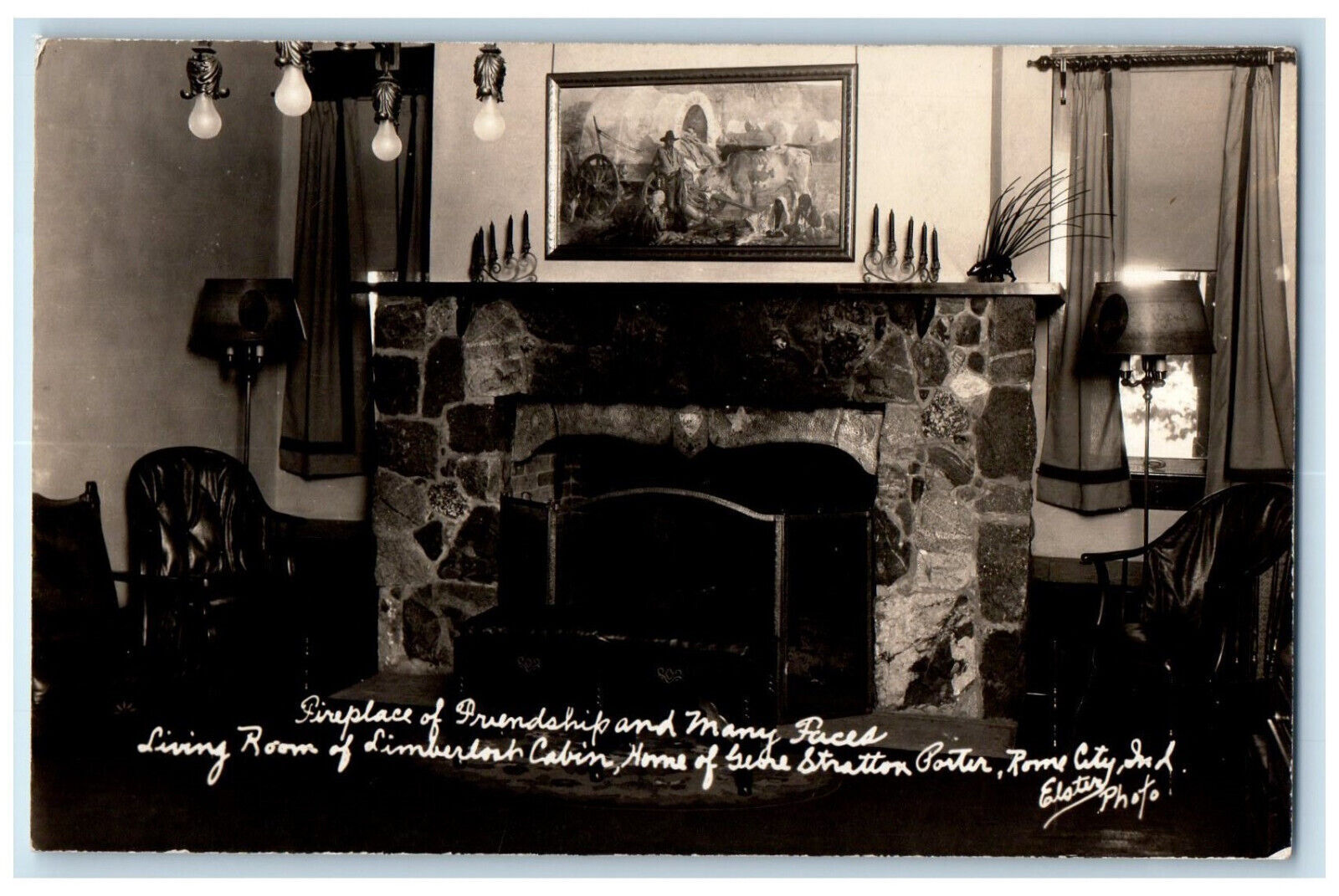 Rome City IN RPPC Photo Postcard Home of Gene Stratton Porter Boy Scout ...