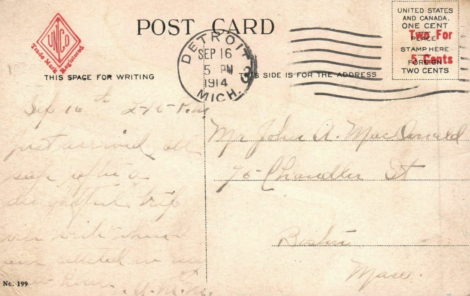 Vintage Postcard 1914 Detroit River Tunnel Railway Approach Detroit ...