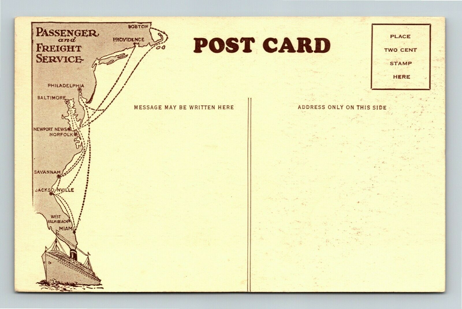 SS Fairfax, Merchants And Miners Transportation Co, Ship, Vintage ...