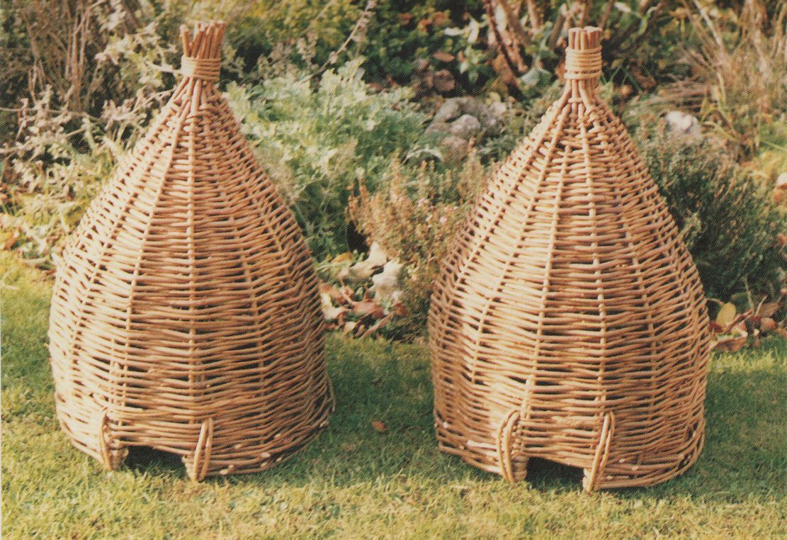 Medieval Wickerwork Wicker Beehive Bumble Bees Insect Postcard | Topics ...