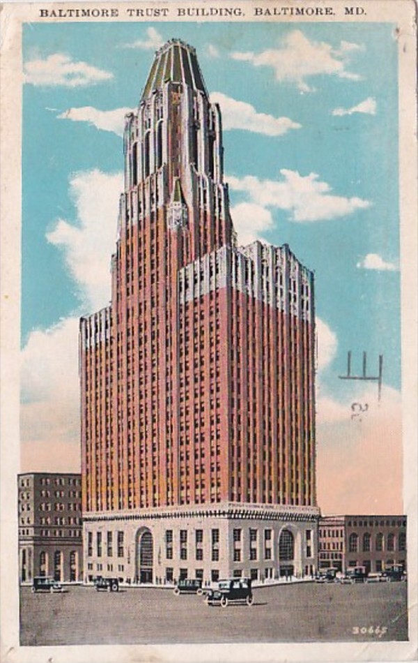 Maryland Baltimore The Baltimore Trust Bank Building 1937 | United ...