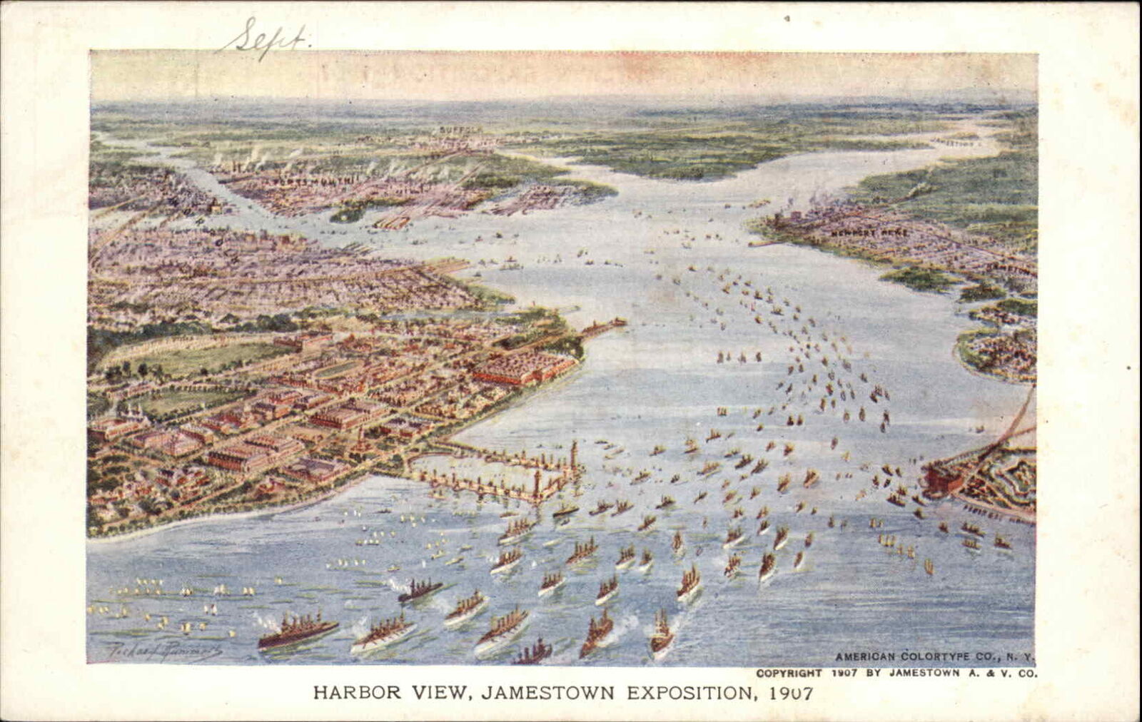 Jamestown Exposition 1907 Harbor View Postcard | Other / Unsorted ...