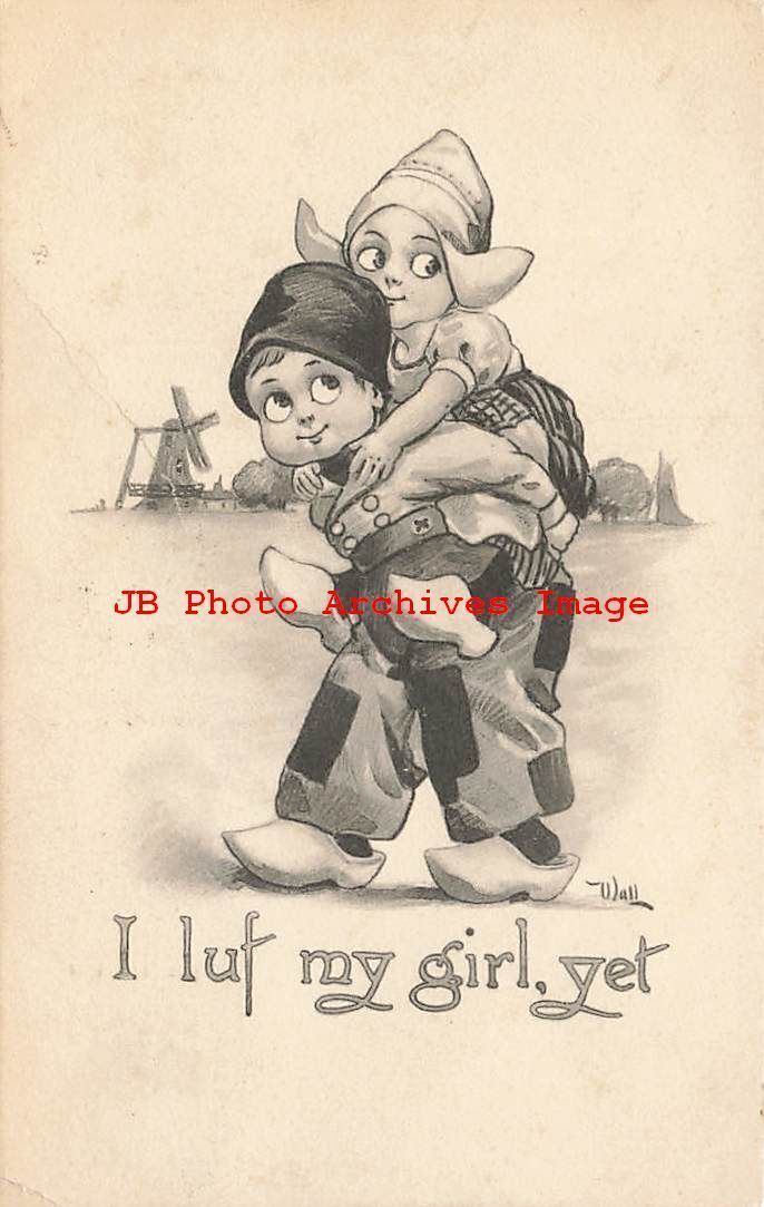 5 Bernhardt Wall Artist Signed Dutch Children Postcards | Africa ...