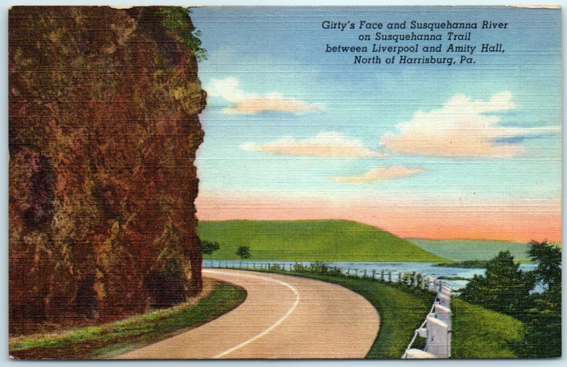 Girty's Face & Susquehanna River on Susquehanna Trail, Harrisburg ...
