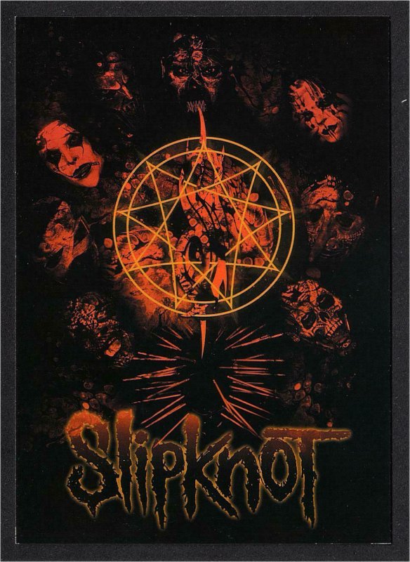 Slipknot Nine Pointed Star Symbol and Band Members Postcard | Topics ...