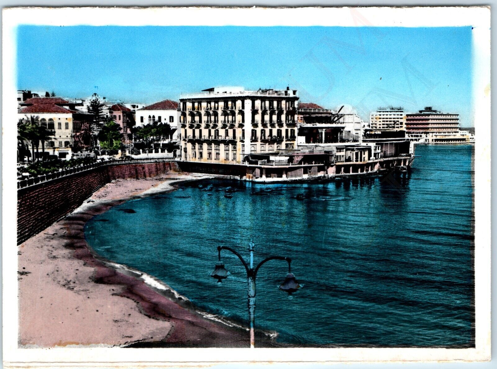 c1950s Beirut, Lebanon RPPC French Avenue Hand Colored Real Photo 4x6 ...