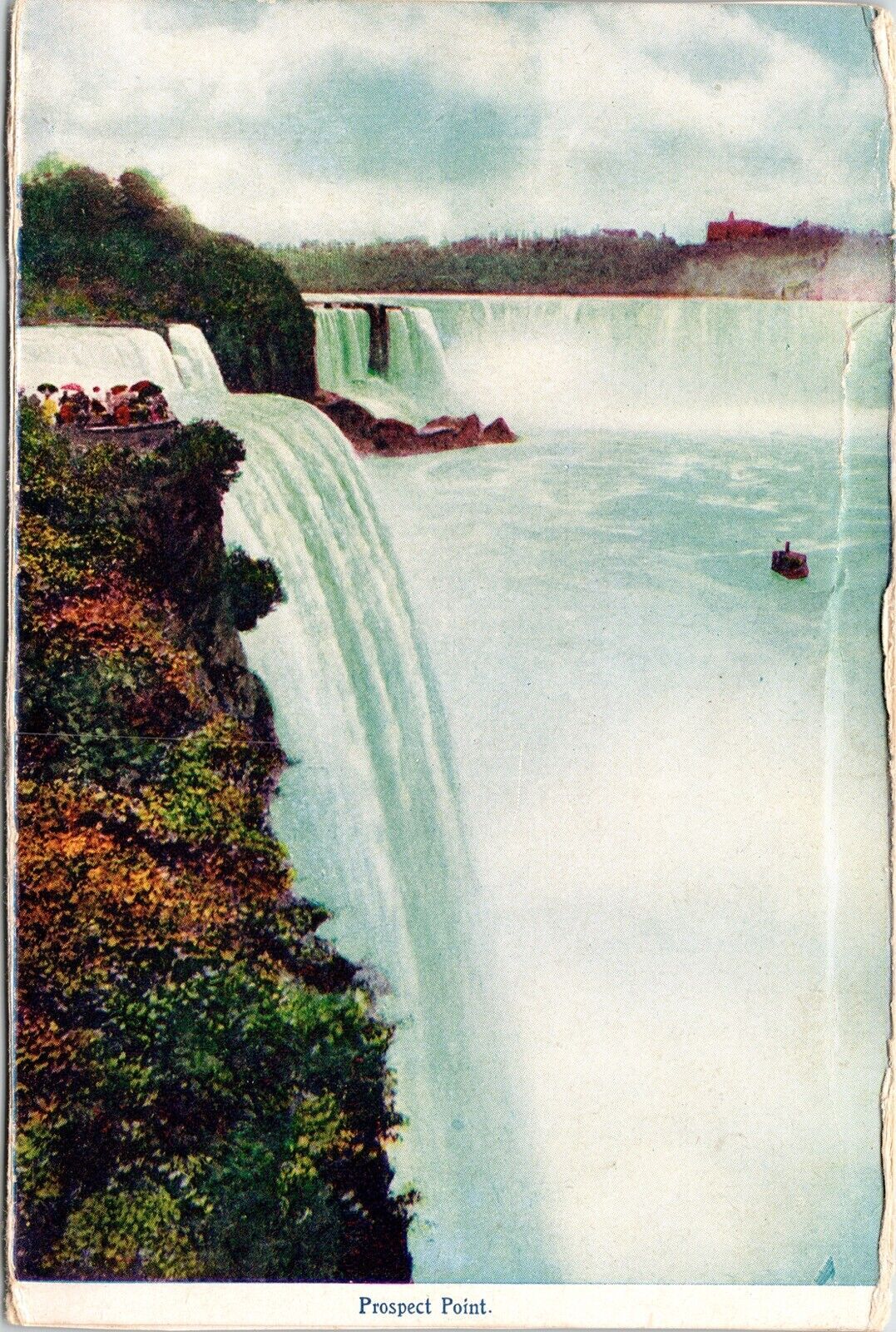 Prospect Point Waterfall Souvenir Folding PostCard Niagara Falls Series ...