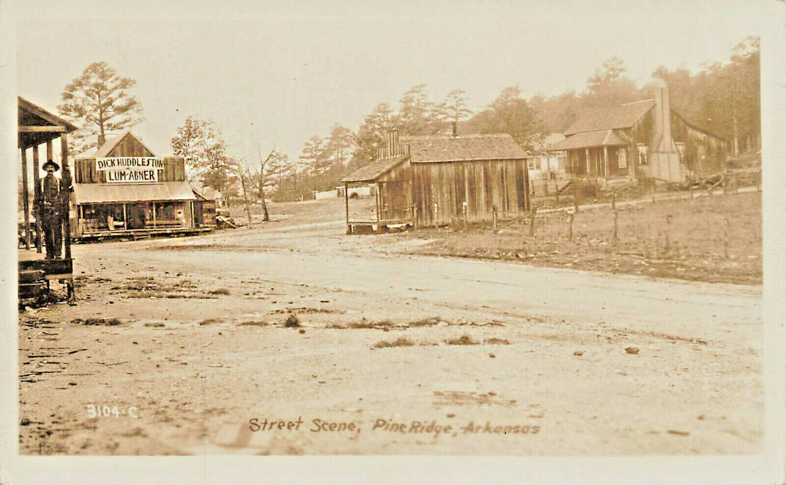 Pine Ridge AR Street View Dick Huddleston Lum-Abner Store Real Photo ...