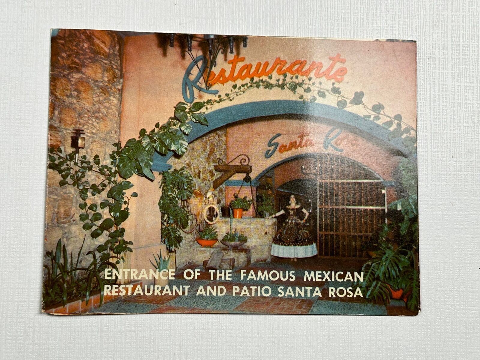 Vintage Restaurant Menu Santa Rosa Monterrey Mexico | Ephemera - Menus ...