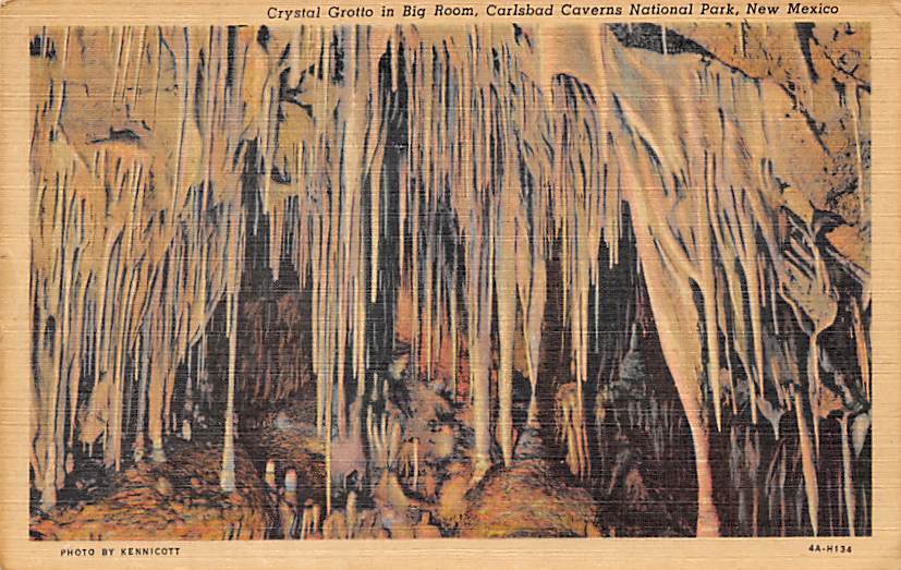 Crystal Grotto in Big Room Carlsbad Caverns National Park, New Mexico ...