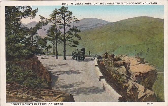 Colorado Denver Mountain Parks Wildcat Point From Lariat Trail Curteich ...