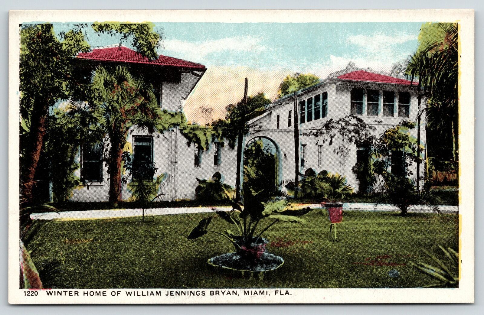 Miami Florida~William Jennings Bryan Winter Home~Spanish Style Mansion ...