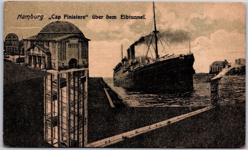 Cap Finisterre Uber Dem Elbtunnel Hamburg Germany Boat Building ...