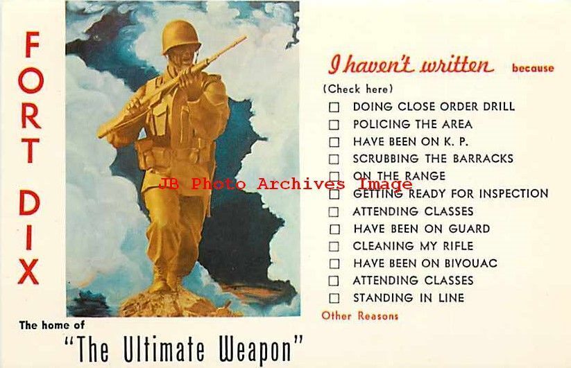 NJ, Fort Dix, New Jersey, Fort Dix Base,Ultimate Weapon Statue, Willis ...
