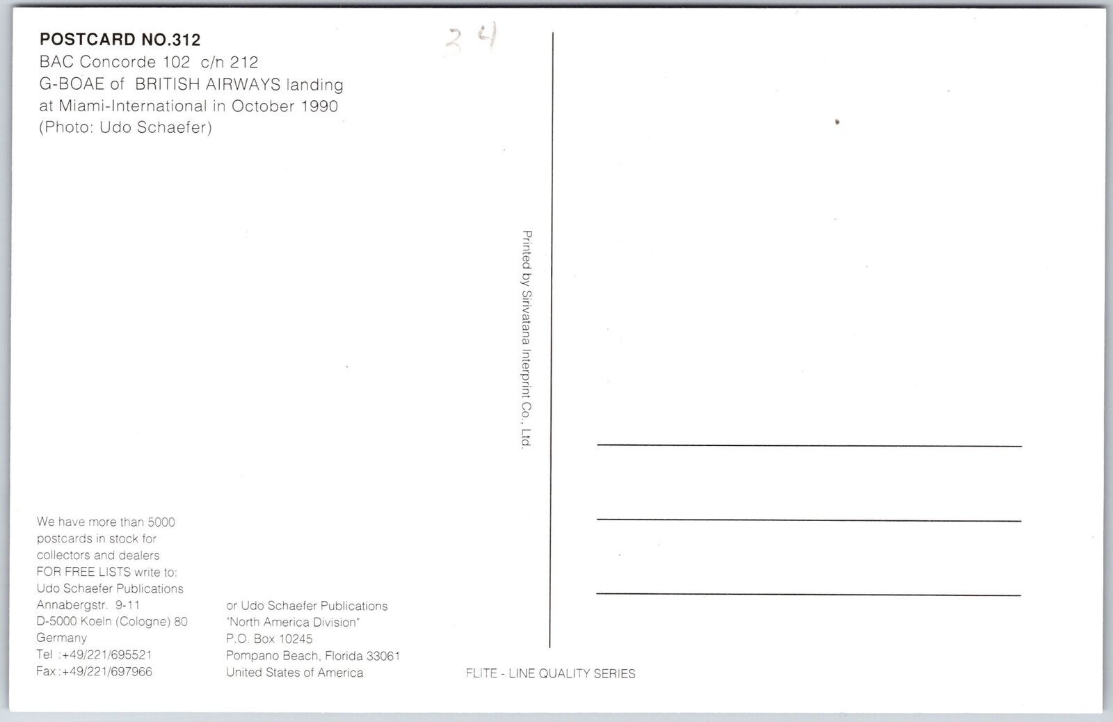 Airplane British Airways BAC Concorde 102 c/n 212 G-BOAE Miami Airport ...