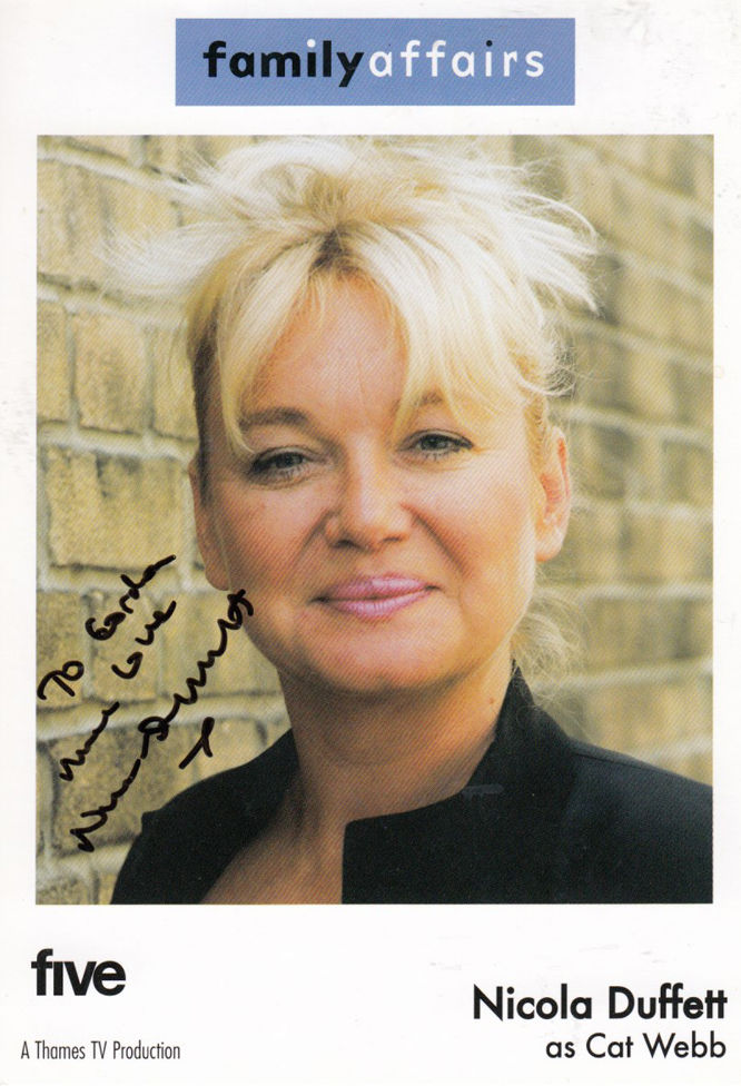 Nicola Duffett as Cat Webb in Family Affairs Hand Signed Photo | Europe ...