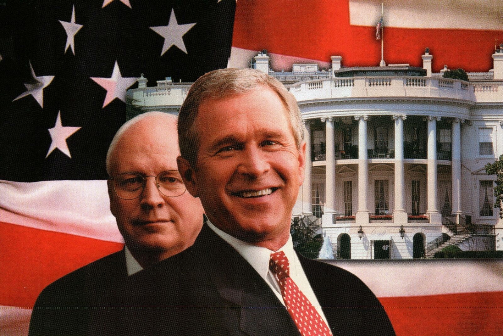 Vintage Continental Size Postcard George W. Bush 43rd President of USA ...