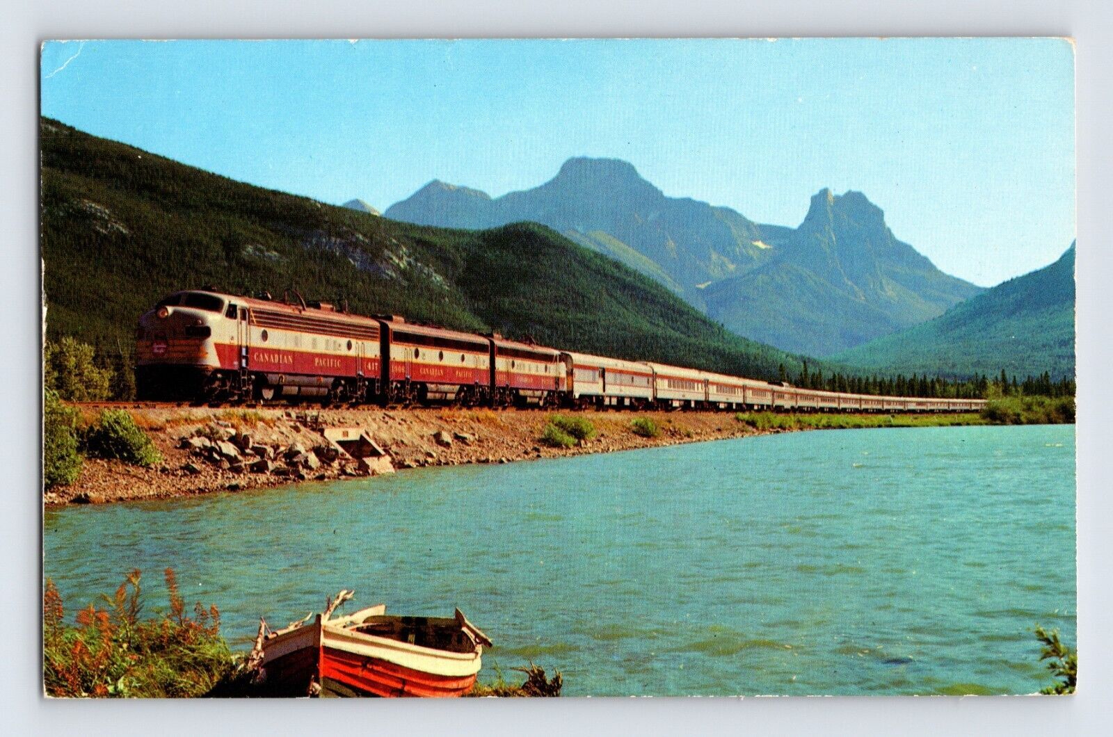 Postcard Railroad Train Canadian Pacific Scenic Dome Streamliner 1960s ...