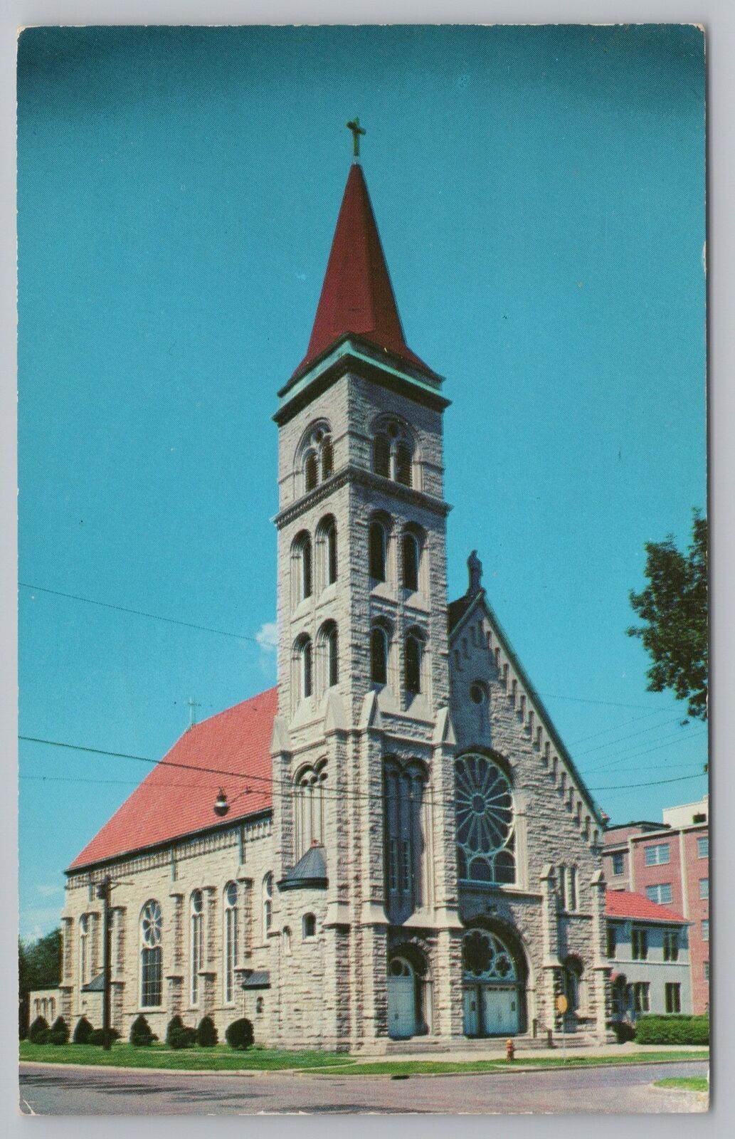 Fort Madison Iowa~Sacred Heart Church~Bell Tower~1964 | United States ...