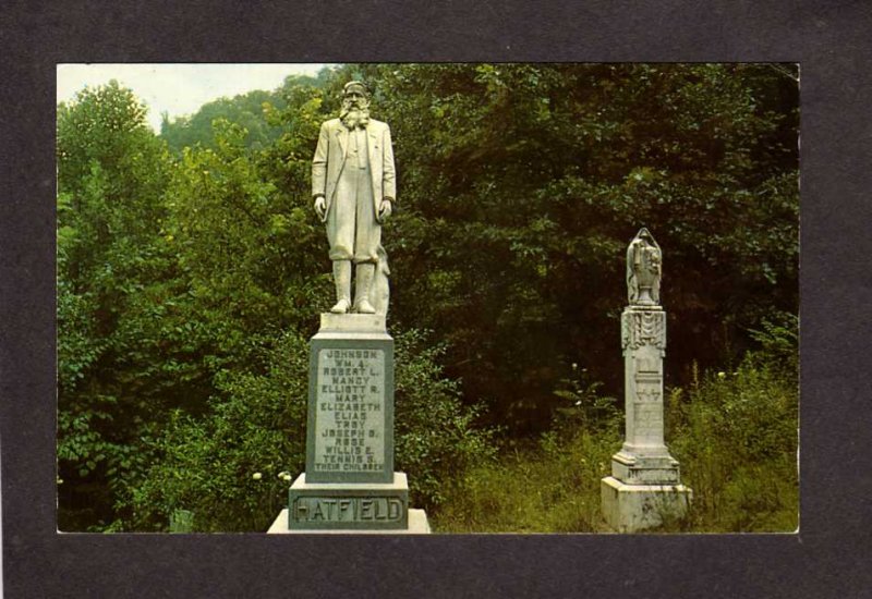 WV Devil Anse Johnson Hatfield Monuments nr Logan Williamson West ...