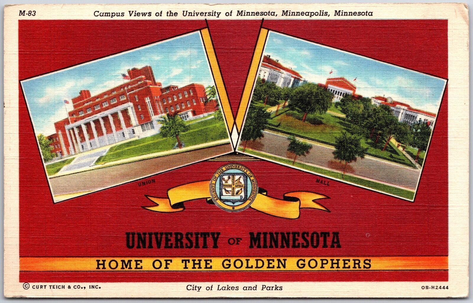 Campus Views of the University of Minnesota Minneapolis City of Lakes ...