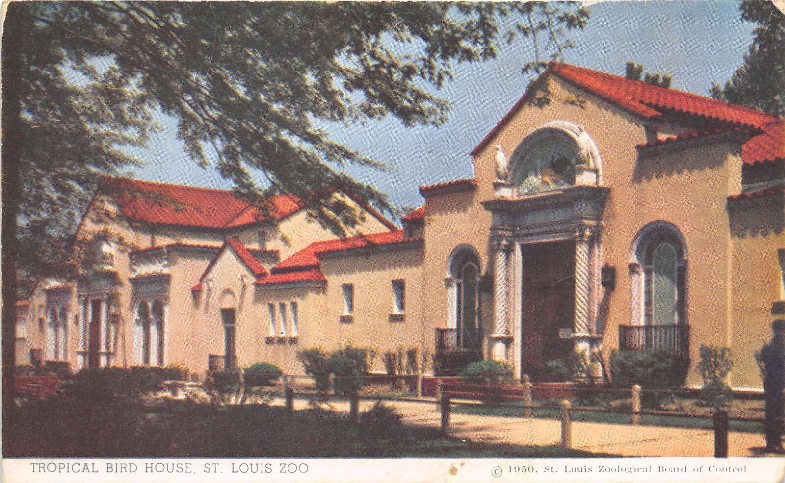 St. Louis Missouri 1950s Postcard Zoo Tropical Bird House | United ...