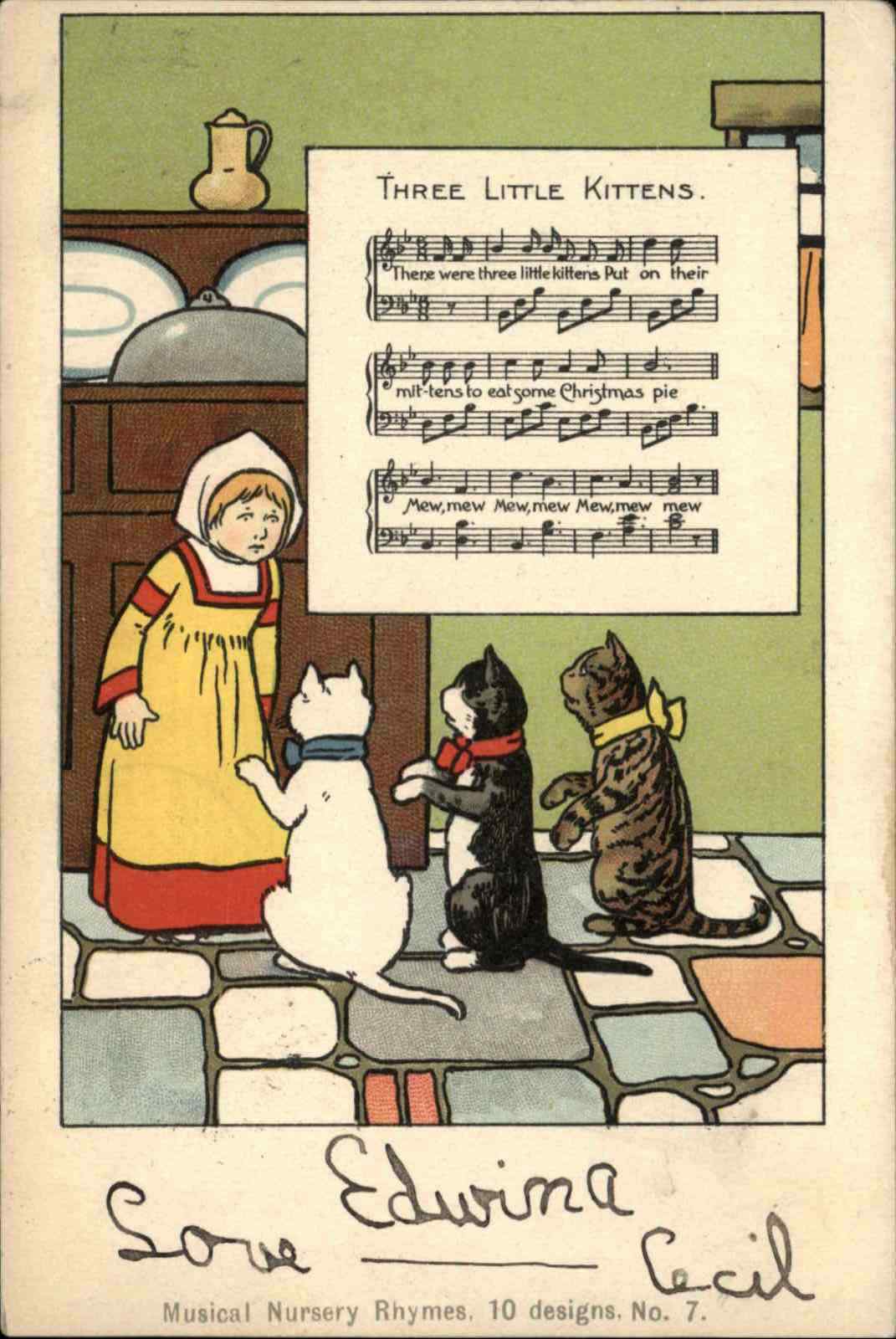 Kitty Cats Musical Nursery Rhymes Three Little Kittens Private Mailing ...