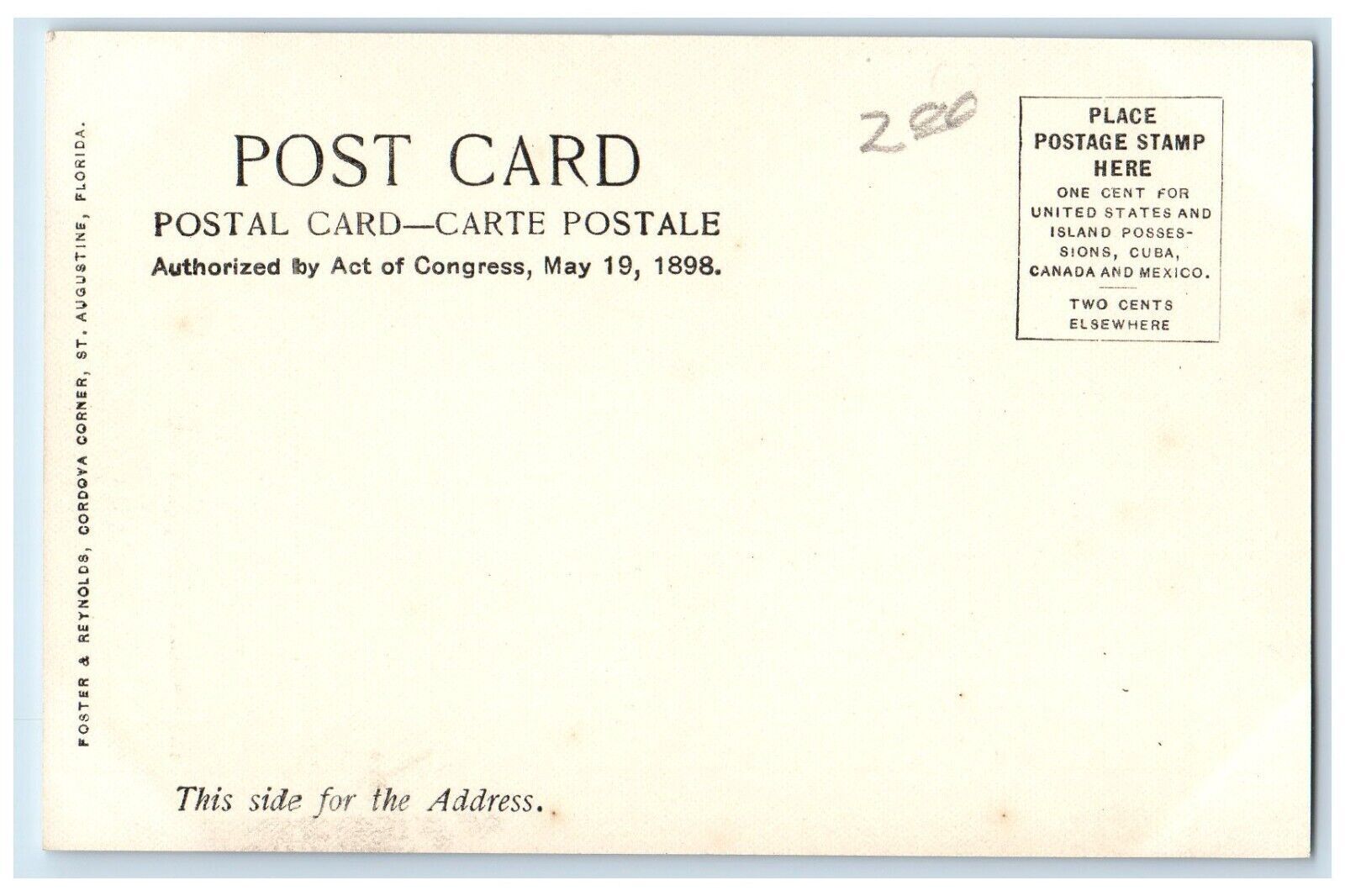 1898 Royal Palms Pine Trees Hut Farm Florida Vintage Antique Unposted ...