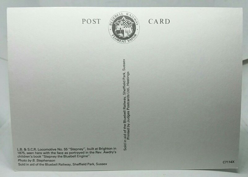 Stepney Steam Locomotive The Bluebell Railway Sheffield Park Sussex Vtg ...