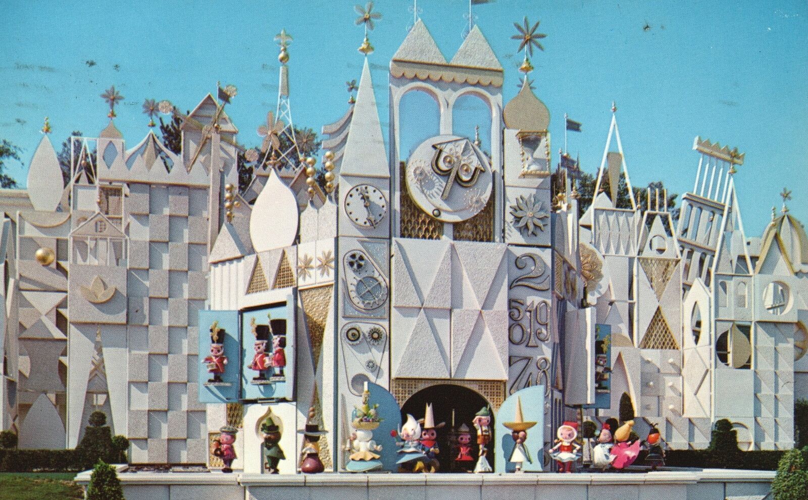 Vintage Postcard 1957 It's A Small World Attraction Fantasy Land ...
