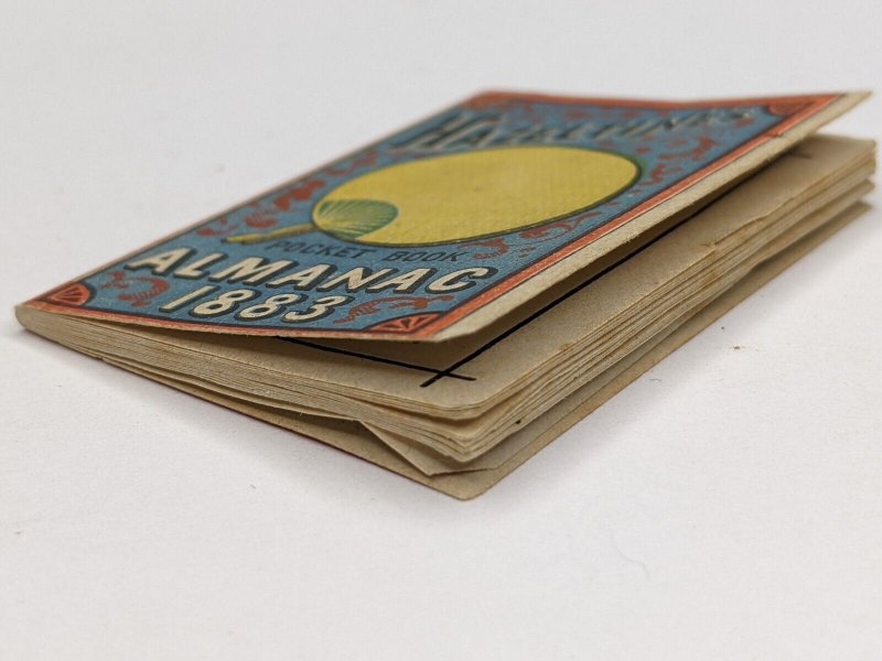 1880s Grantham, NH Hazeltine's Pocket Book Mini Almanac Advertising ...