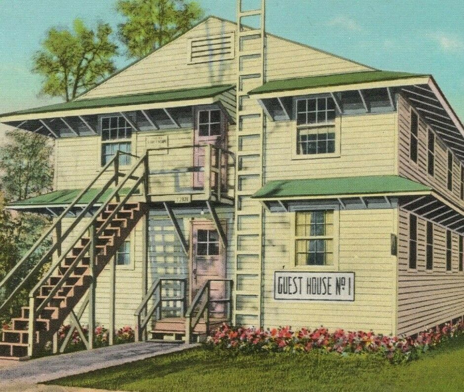 WWII 1940s Guest House soldiers US Army Camp Crowder Missouri D524 ...