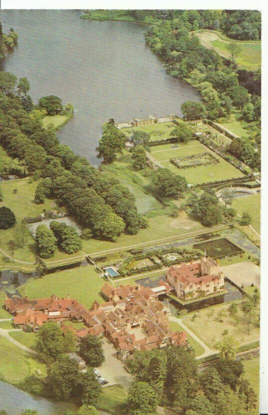 Kent Postcard - Aerial View of Hever Castle - Village and Gardens - Ref ...