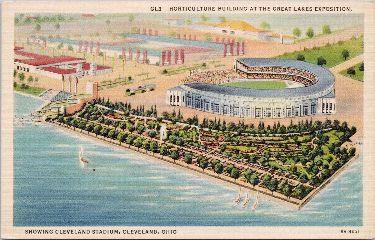 Cleveland Ohio Cleveland Stadium Horticulture Building Exposition ...