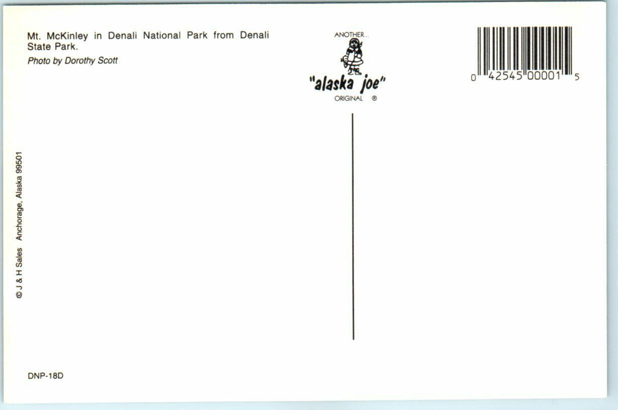 Postcard - Mt. McKinley in Denali National Park from Denali State Park ...