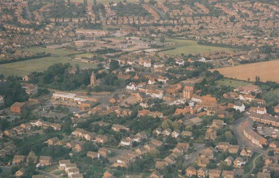 Keyworth Nottingham Spectacular 1980s Aerial View Birds Eye Postcard ...