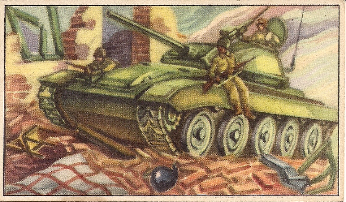 US Tank in Action, Invasion of Normandy, WWII Isigny, France, Candy ...