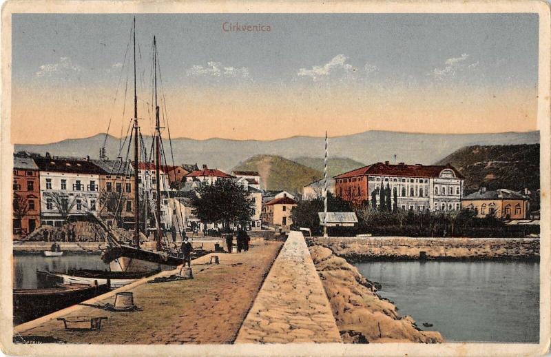 C0902 Croatia Crikvenica Cirknenz Cirkvenica Cirquenizza ship bateaux ...