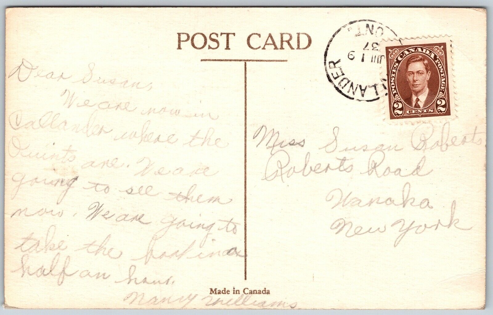 Postcard Callander Ontario c1937 Dionne Quintuplets on Toboggan Sled ...