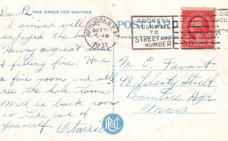 Vintage Postcard 1931 Metropolitan Museum Of Art The Met New York City ...