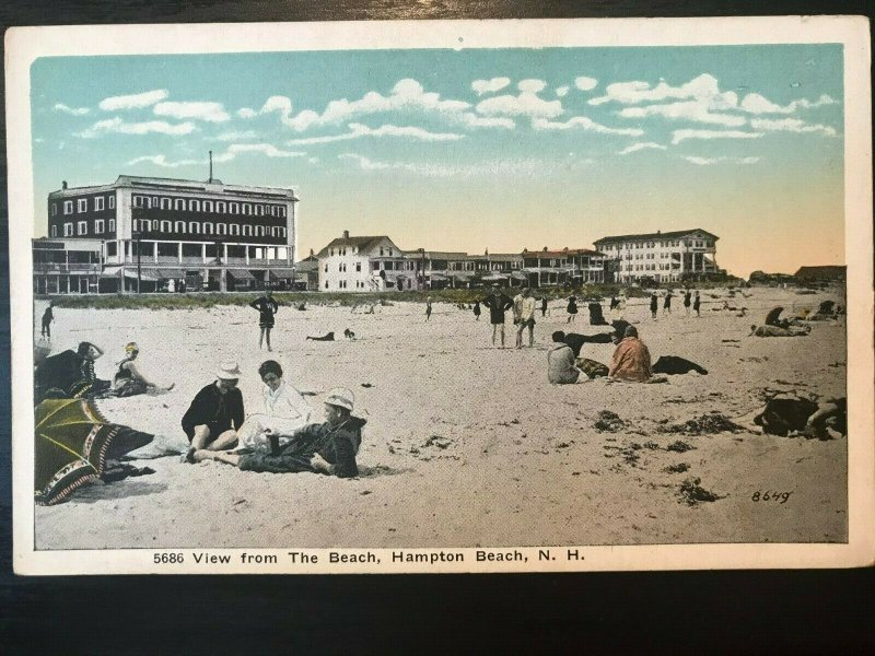 Vintage Postcard 1915-1930 View from the Beach Hampton Beach New ...