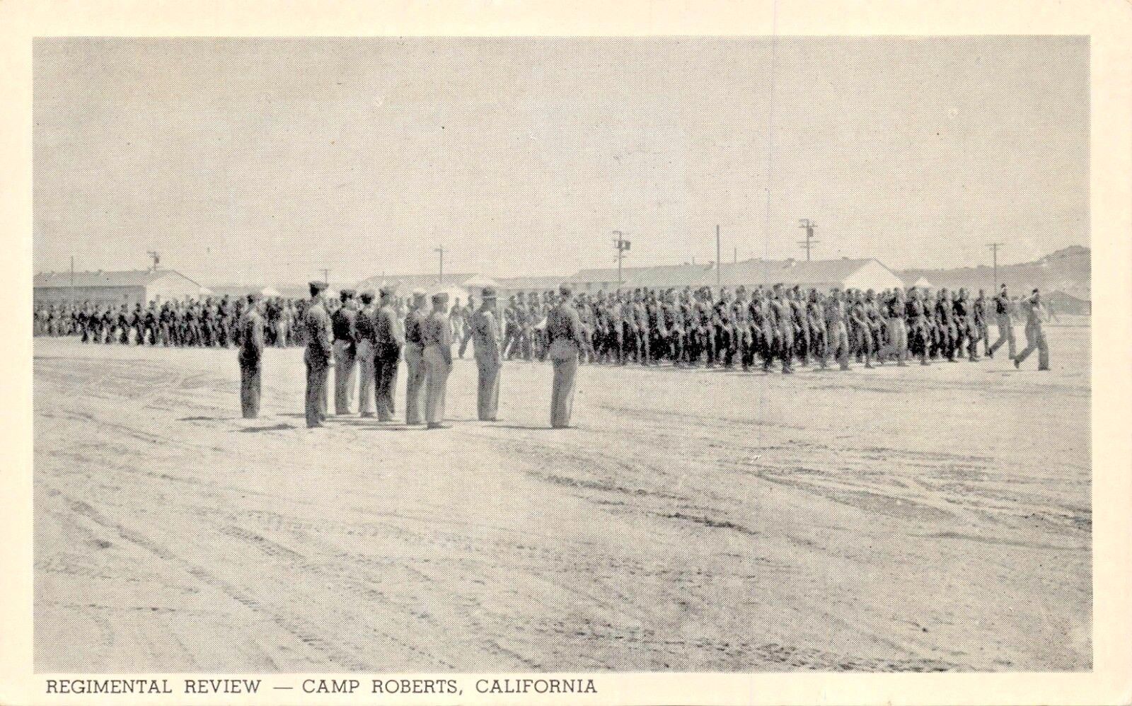 Camp Roberts California Regimental-Bardell Hi-Gloss Print WW2 Postcard ...
