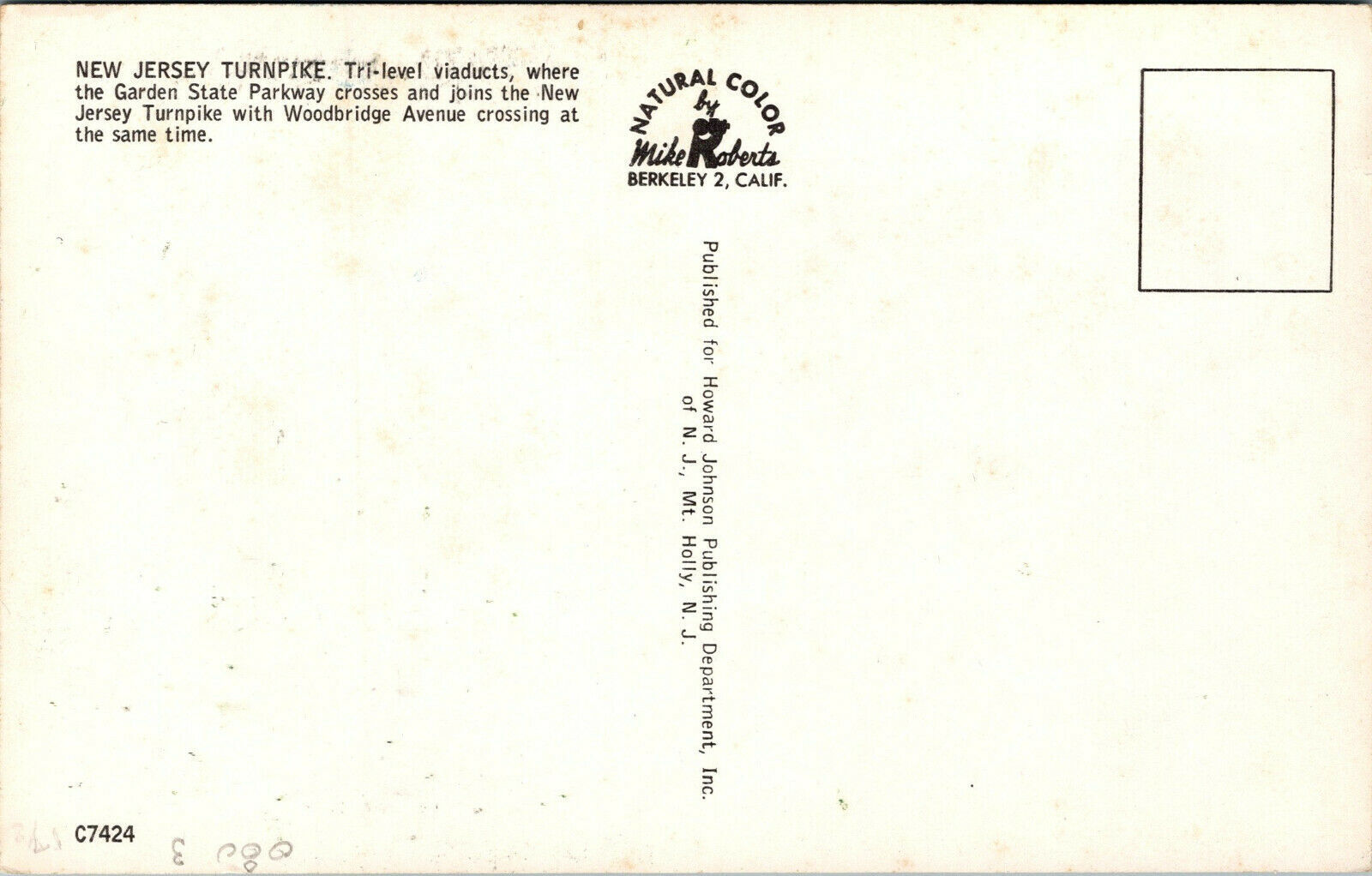 Vtg 1950s Tri-level Crossing at Woodbridge New Jersey NJ Chrome ...